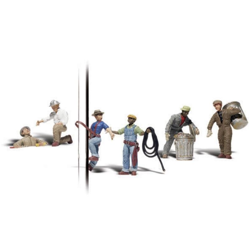 Woodland Scenics HO Scale Rail Workers - Dream Steam