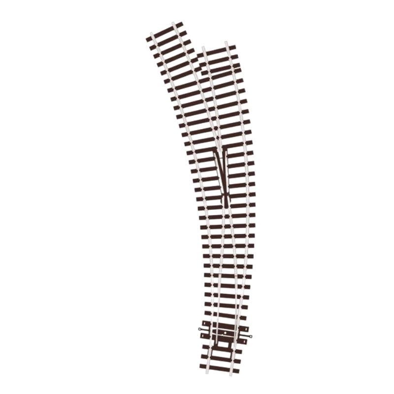 PECO OO Gauge Code 100 Curved Turnout, Small Radius, Right Hand - Dream ...