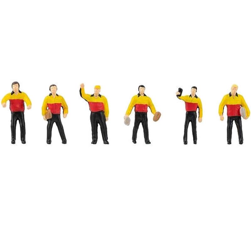 Faller HO/OO Scale DHL Workers (6) Figure Set - Dream Steam