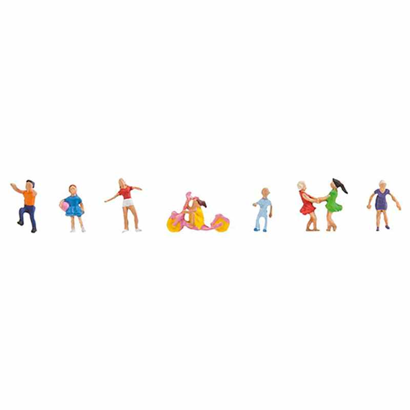 Faller N Scale 155338 Children Playing (8) Figure Set - Dream Steam