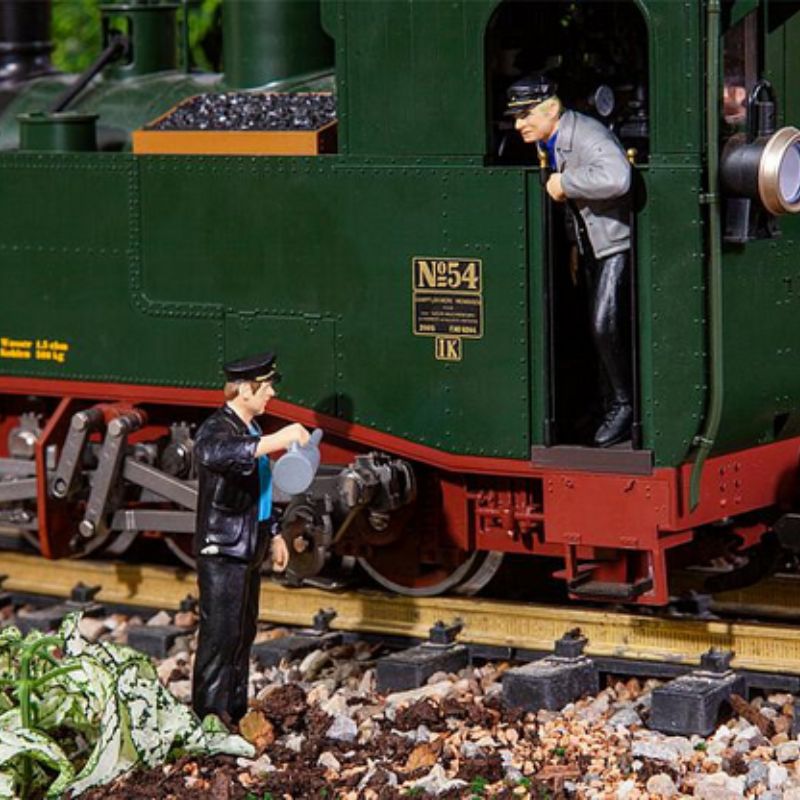 G Scale Steam Locomotive Drivers (2) Figure Set - Dream Steam