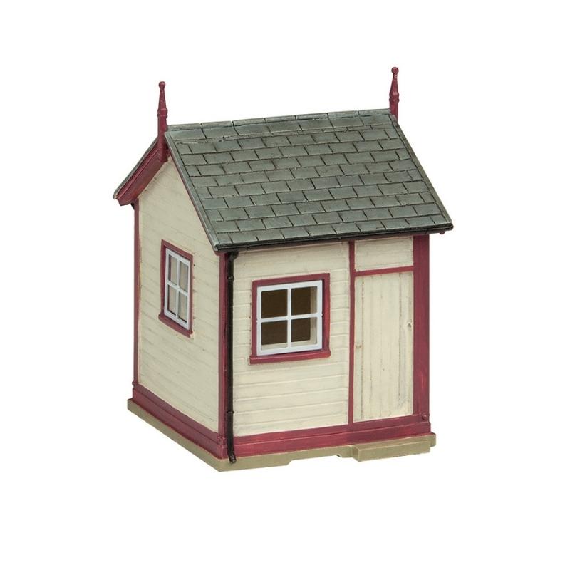 Scenecraft OO Gauge GCR Lamp Hut Maroon and Cream - Dream Steam