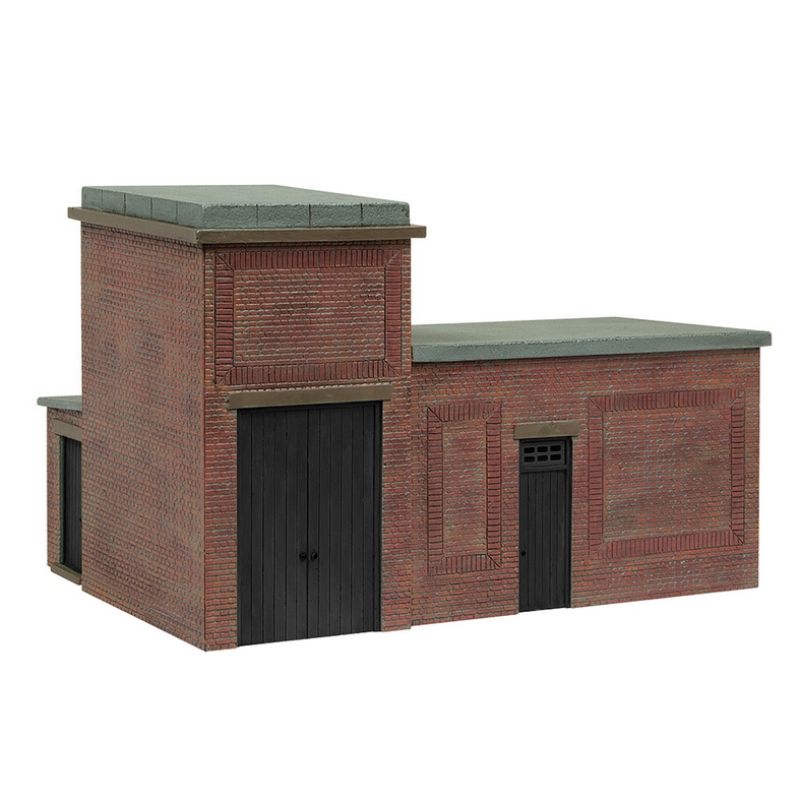 Bachmann OO Gauge Lineside Brick Substation Black - Dream Steam