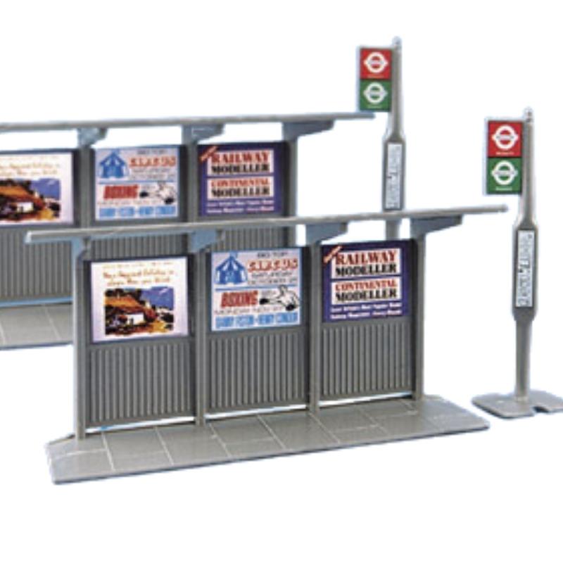 OO Gauge Bus Stop and Shelter - Dream Steam