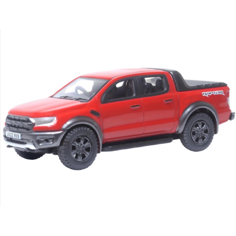 OO Gauge Oxford Diecast Ford Ranger Raptor Race Red - Dream Steam