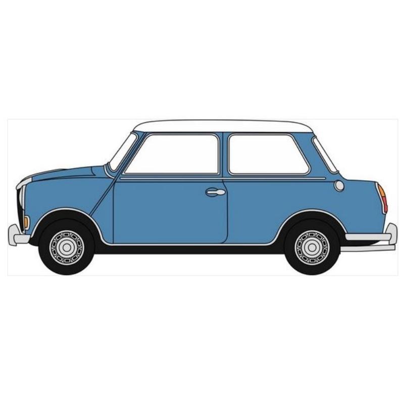 OO Gauge Oxford Diecast Riley Elf MkIII Persian Blue/Snowberry White ...