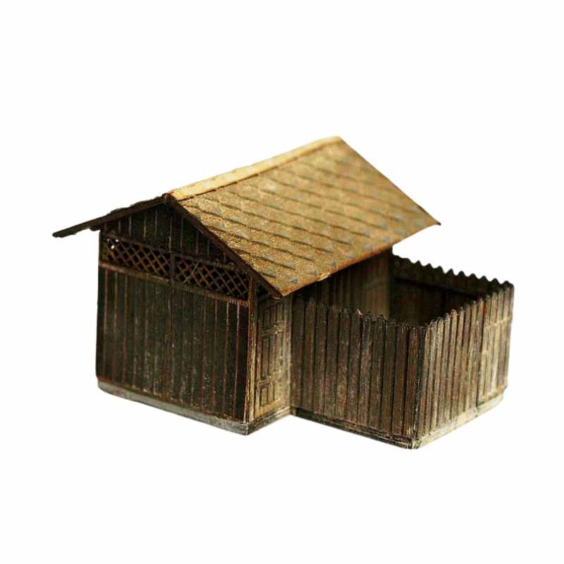 Model Scene Wooden toilet (kit) N - Dream Steam
