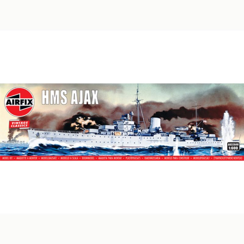 Airfix Vintage Classics HMS Ajax (1:600 Scale) - Dream Steam