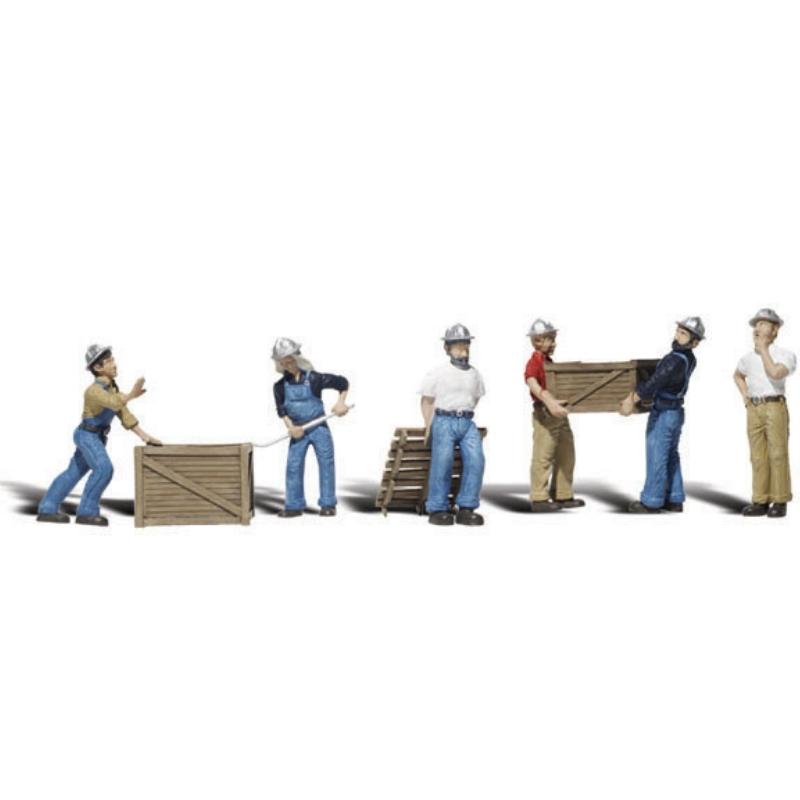 Woodland Scenics HO Scale Dock Workers - Dream Steam