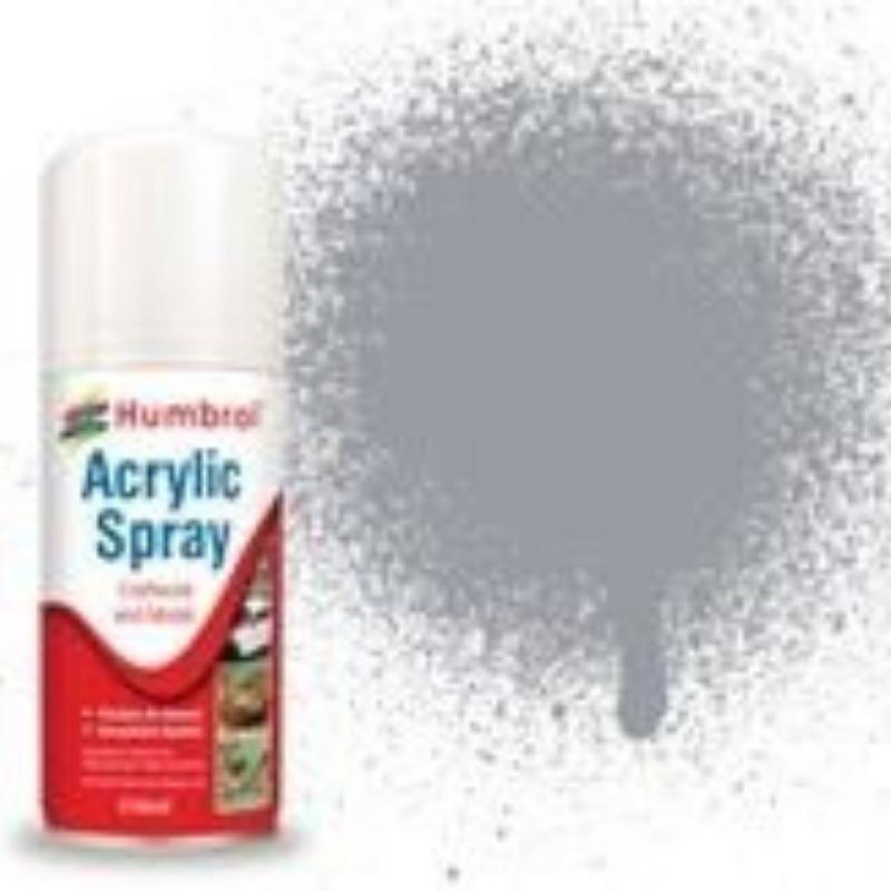 Humbrol No 64 Light Grey Matt - 150ml Acrylic Spray Paint - Dream Steam