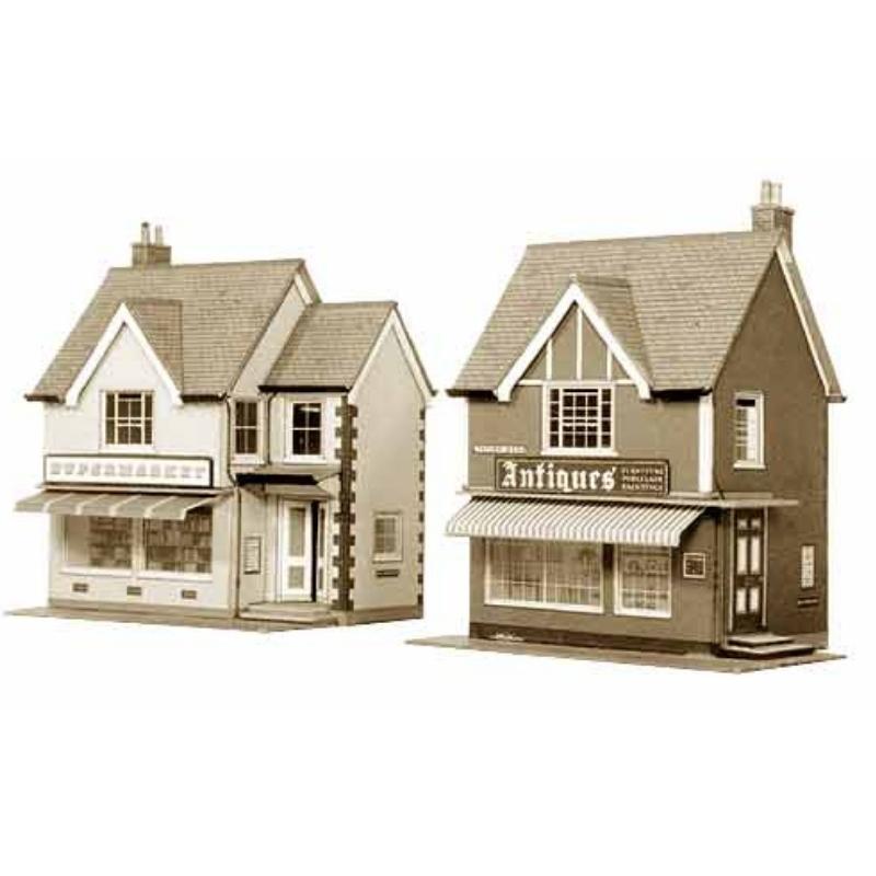OO Gauge Superquick B27 Supermarket & Shop Card Kit - Dream Steam