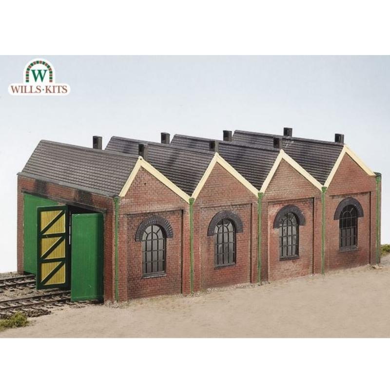 Wills Kits OO Gauge Engine Shed 2 Road - Dream Steam
