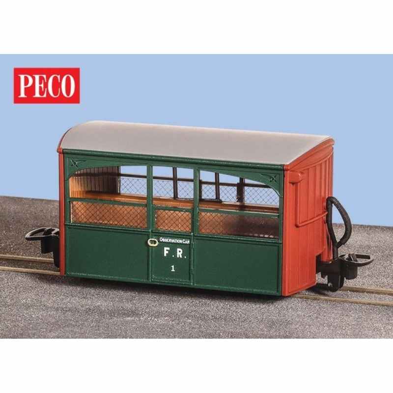 PECO 00-9 Gauge Bug Box Coach - Colonel Stephens Livery - Zoo Car ...