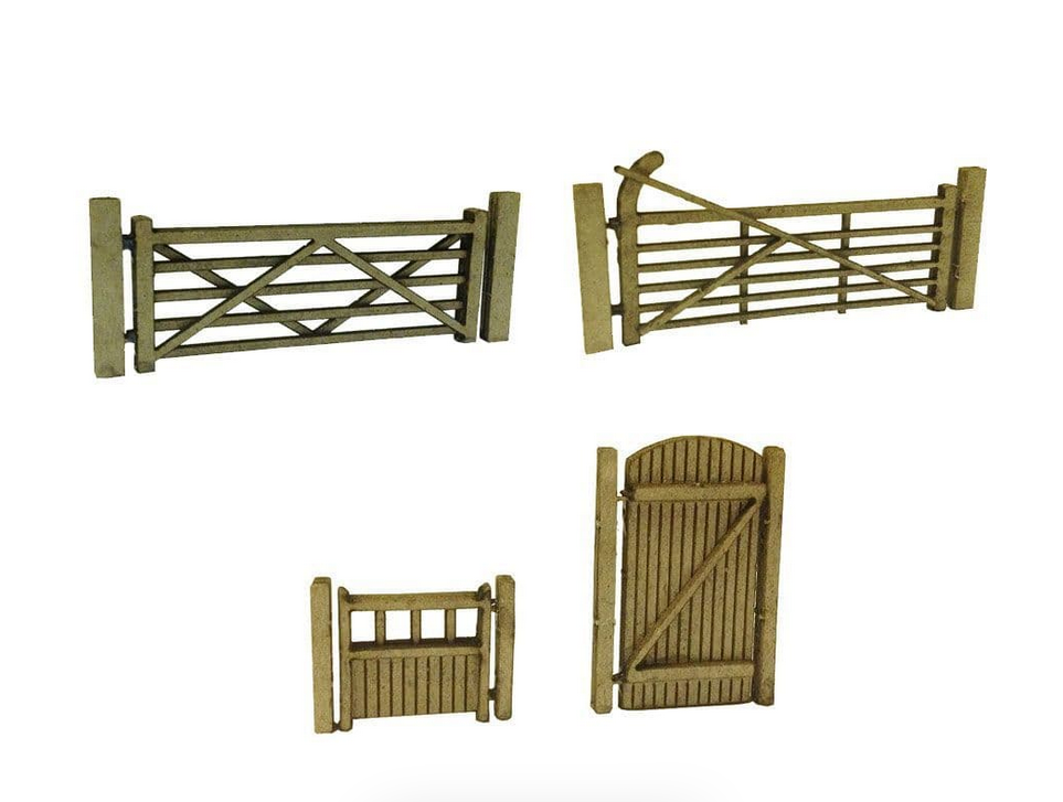 Scale Model Scenery LX001-2-3-OO Laser Cut Gates Multi Pack OO/4mm/1:76 ...