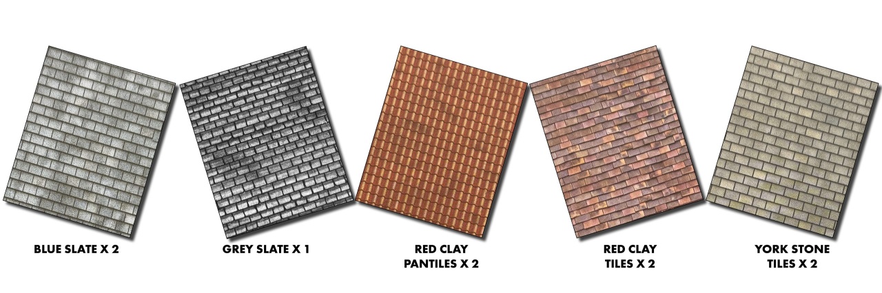 Metcalfe OO/HO Scale Roofing Tiles - Dream Steam