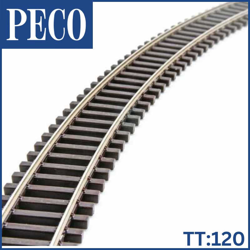 PECO TT:120 C55 Flexible Track, Wooden Sleeper - Dream Steam
