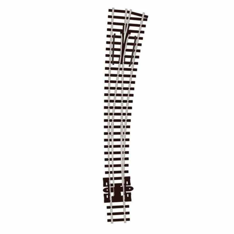 PECO N gauge Curved Turnout, Large Radius, Right Hand - Dream Steam