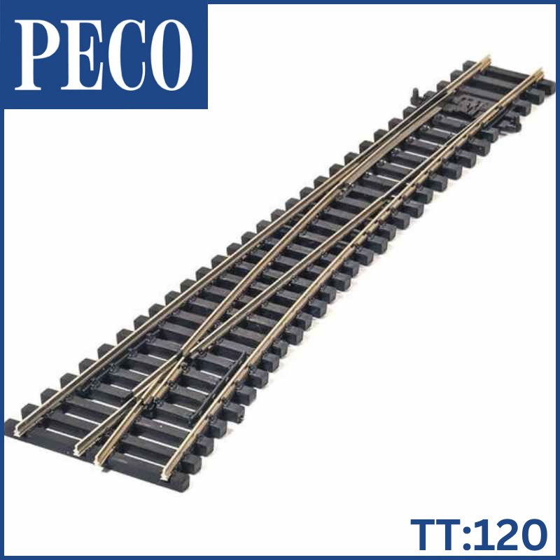 PECO TT:120 C55 Turnout, Medium Radius, Right Hand, Unifrog - Dream Steam