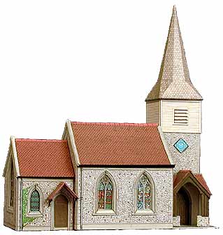 OO Gauge Superquick B29 Country Church Card Kit - Dream Steam