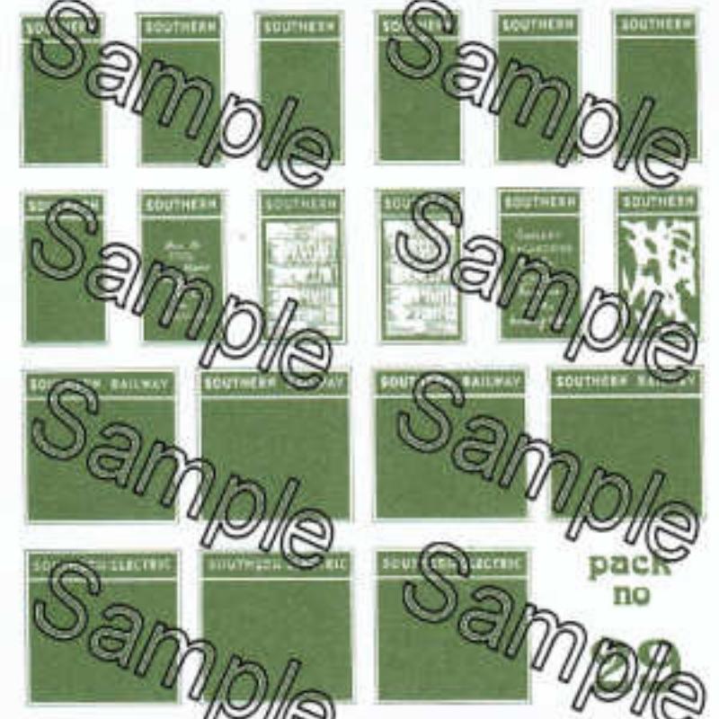 OO Gauge Tiny Signs Southern Poster Boards - Dream Steam