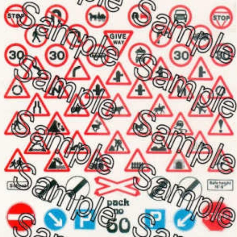 OO Gauge Tiny Signs Modern Image Road Signs - Dream Steam