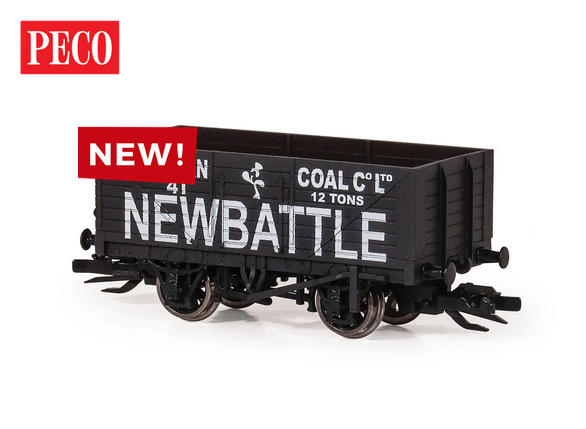 PECO TT:120 7-Plank Open Wagon, Newbattle - Dream Steam