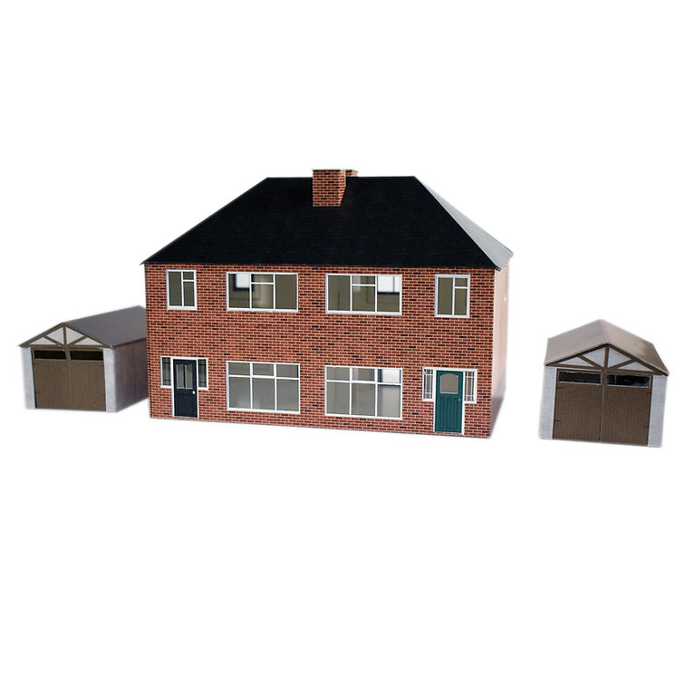 ATD Models OO Gauge 1930s Semi Detached House Card Kit - Dream Steam