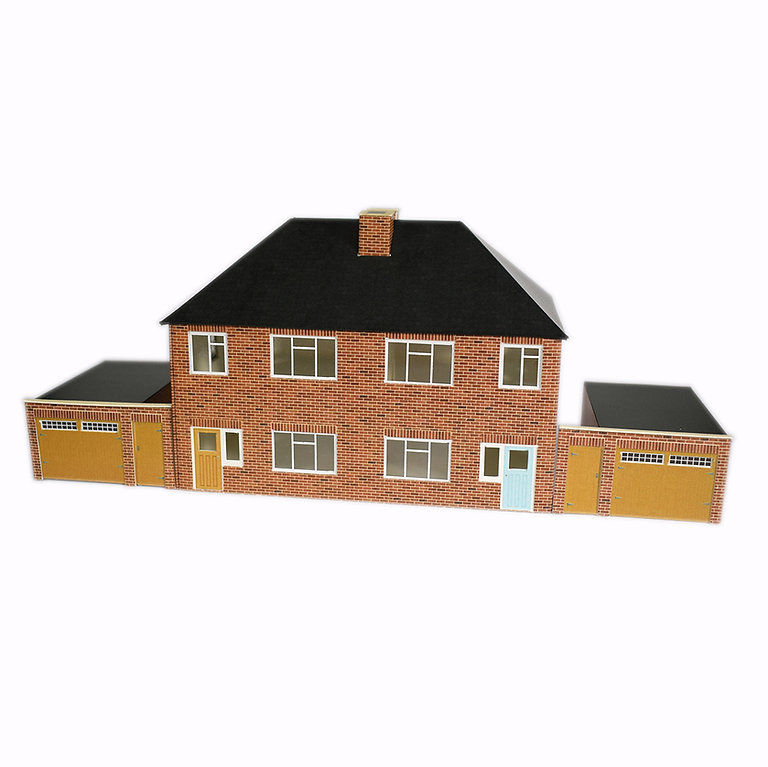 ATD Models OO Gauge 1950s Semi Detached House Card Kit - Dream Steam
