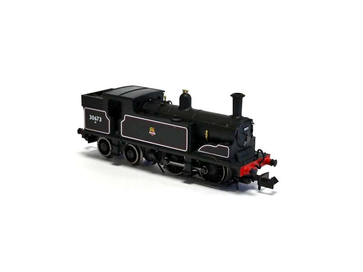 Dapol N Gauge M7 0-4-4 Tank 30673 BR Early Crest Lined Black - Dream Steam