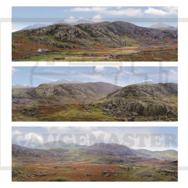 Gaugemaster The Mountains Large Photo Backscene (2744x304mm) - Dream Steam